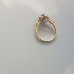 Merlite | Jewelry | Merlite Rare Blue Chalcedony White Zircon Ring ...